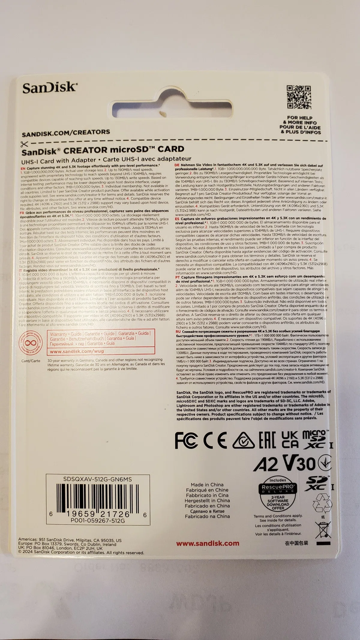 SanDisk Creator microSDカード レビュー｜acropolis