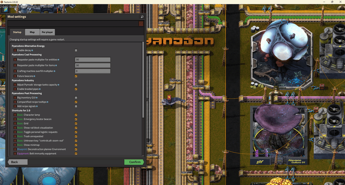Factorio Pyanodon(pY): マイグレーションの記録(Factorio 1.1.110→2.0.32)｜spiral_power