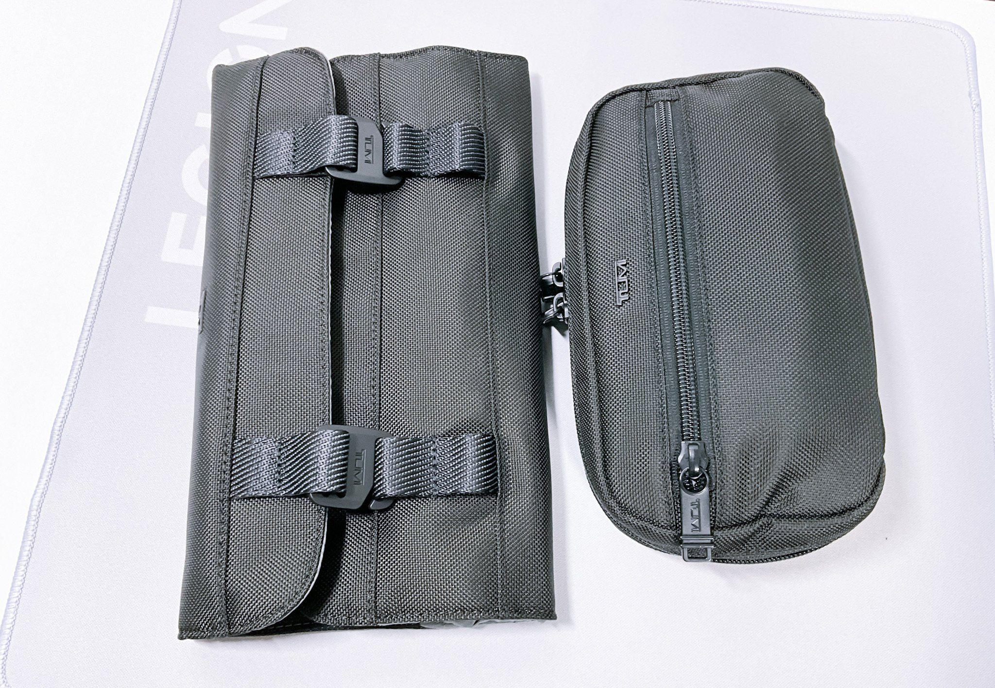 TUMI】 「ナヴィゲーション」バックパックのレザーパッチ周辺の TUMI】 「ナヴィゲーション」バックパックのレザーパッチ周辺の