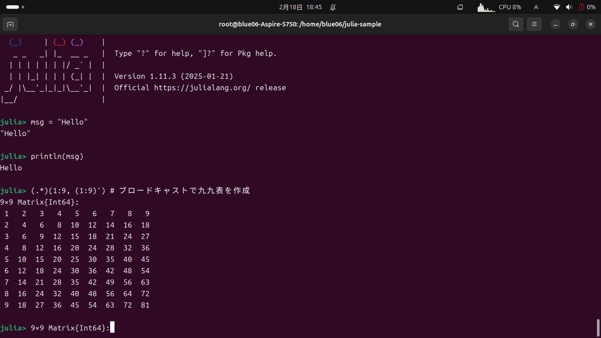 julia 2025-02-18 ubuntu24.04｜blue06_2022