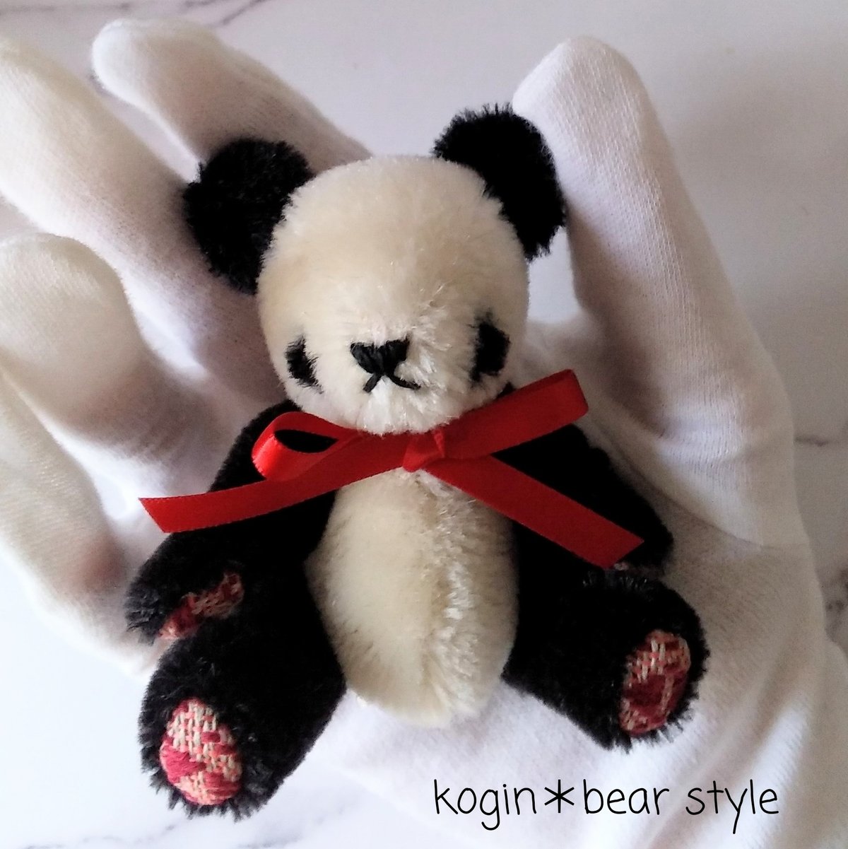 こぎんパンダiichi特集掲載｜こひろ@こぎん刺しのテディベア作家kogin＊bear style