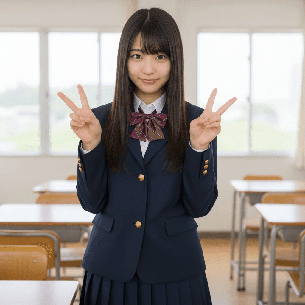 【ImageFX】制服っ子のAI画像集・写真集・ポーズカタログ☆46種・160枚以上(Gemini Imagen 3)｜MISA