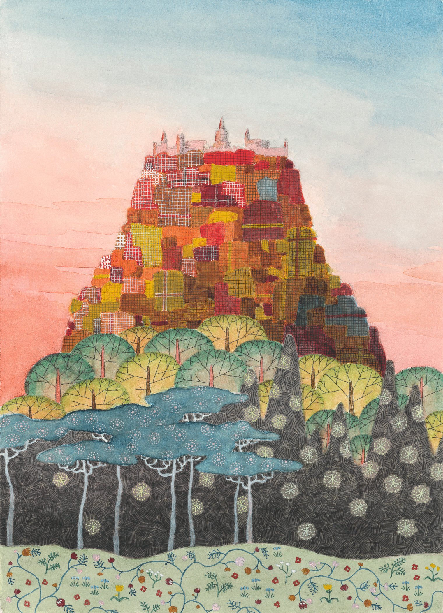 岩山の寺院｜岩橋 月巳 Iwahashi tsukimi