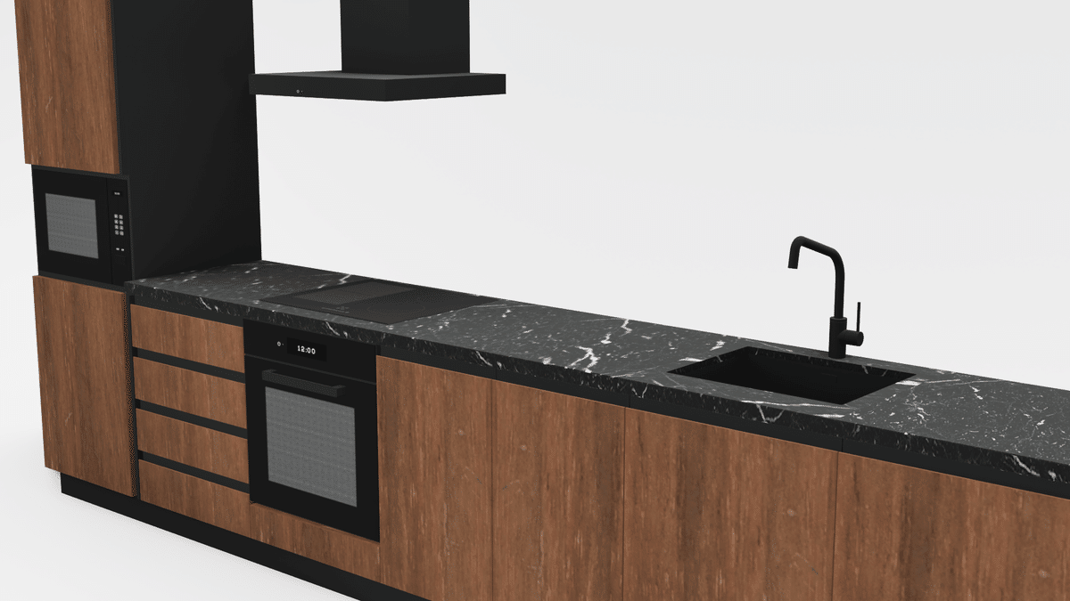 【SketchUp #52】 キッチンモデルのモジュールが完成！｜ノダミヤコ🇮🇹旅とワインと…