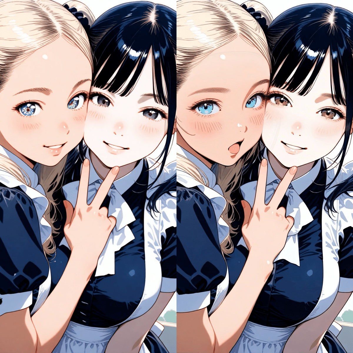 AI画像生成のフローの途中に手描きを取り入れて表情を変える｜UKI Hajime（宇城 一）