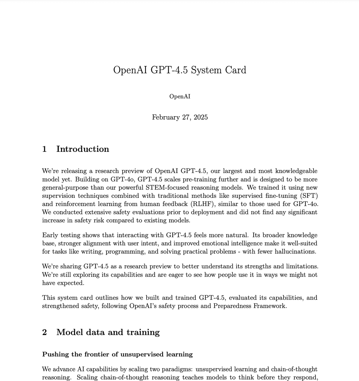 【Orion】GPT-4.5、遂に解禁！使い方とその性能など解説｜ChatGPT研究所