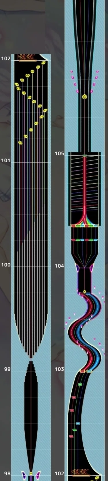 【オンゲキ】Recollect Lines(MASTER) の運指をいっぱい考えるコーナー｜おうび