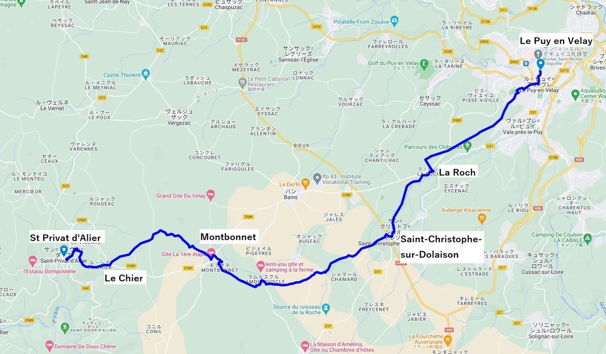 フランス巡礼 ルピュイの道 Chemin de Le Puy1日目 Le Puy-en-Velay → St Privat d'Alier｜旅 ...