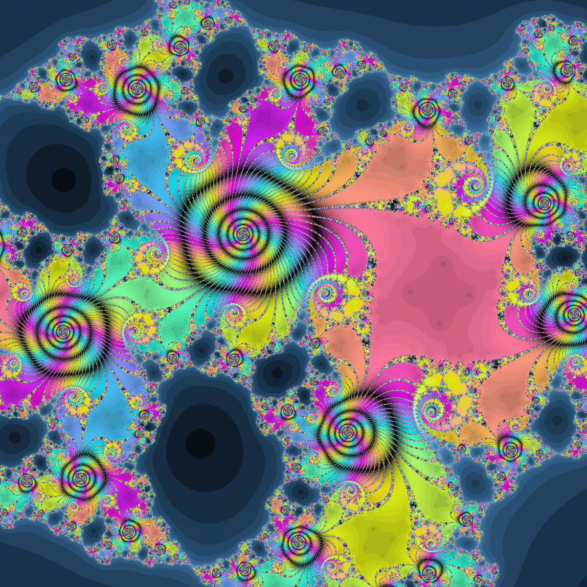 今週のフラクタル75 ((2c^4-3c^3+c)/(2z^3-3z^2-2c^3+3c^2)+c)｜108Hassium