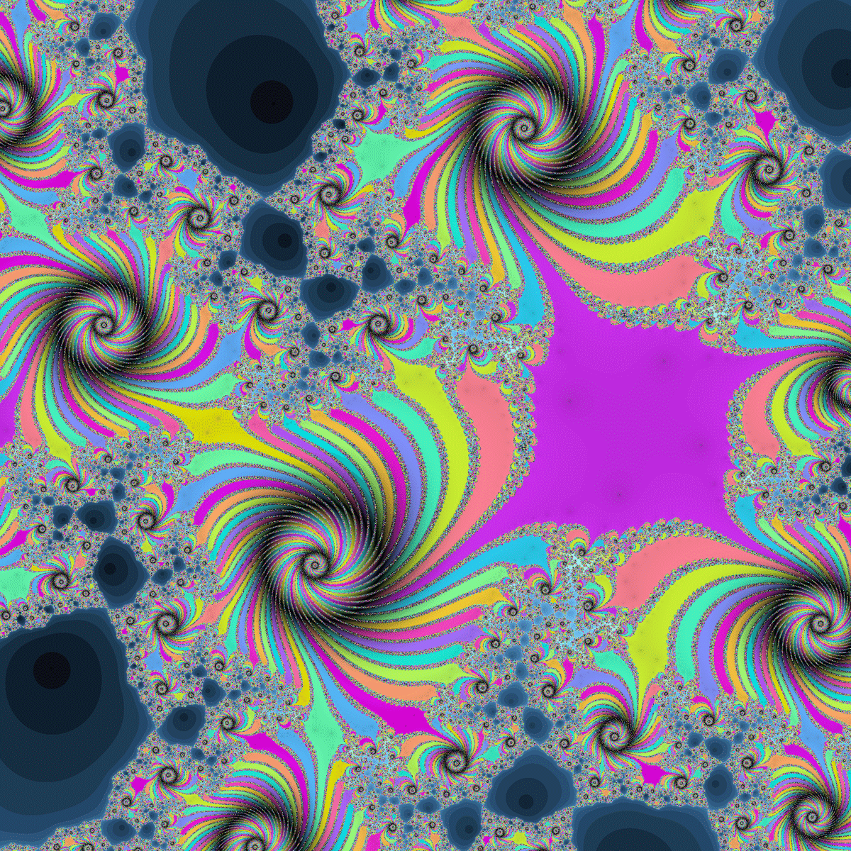 今週のフラクタル75 ((2c^4-3c^3+c)/(2z^3-3z^2-2c^3+3c^2)+c)｜108Hassium