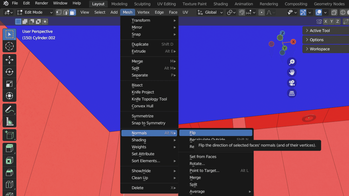 How to Flip the Normals of a Face in Blender｜Sparkle and