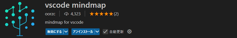 VisualStudio Code 拡張機能 その10 マインドマップ｜OyajiSE