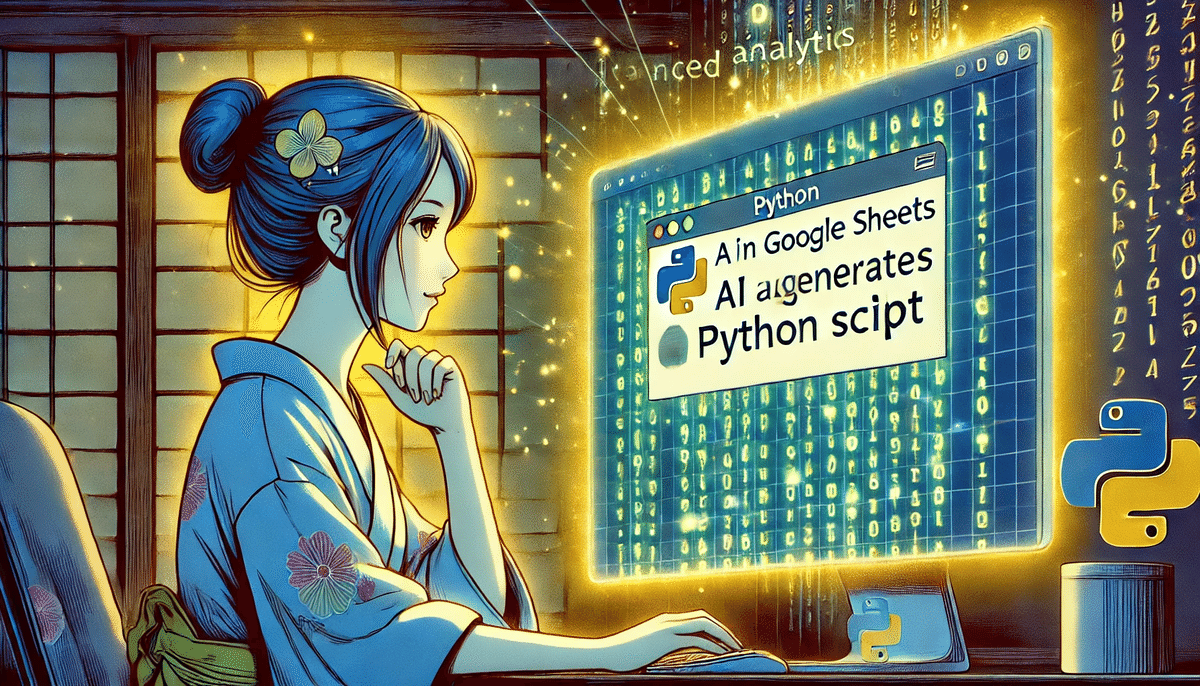 Google SheetsにAI革命！GeminiがPythonコードでデータ分析を支援｜MASAKING