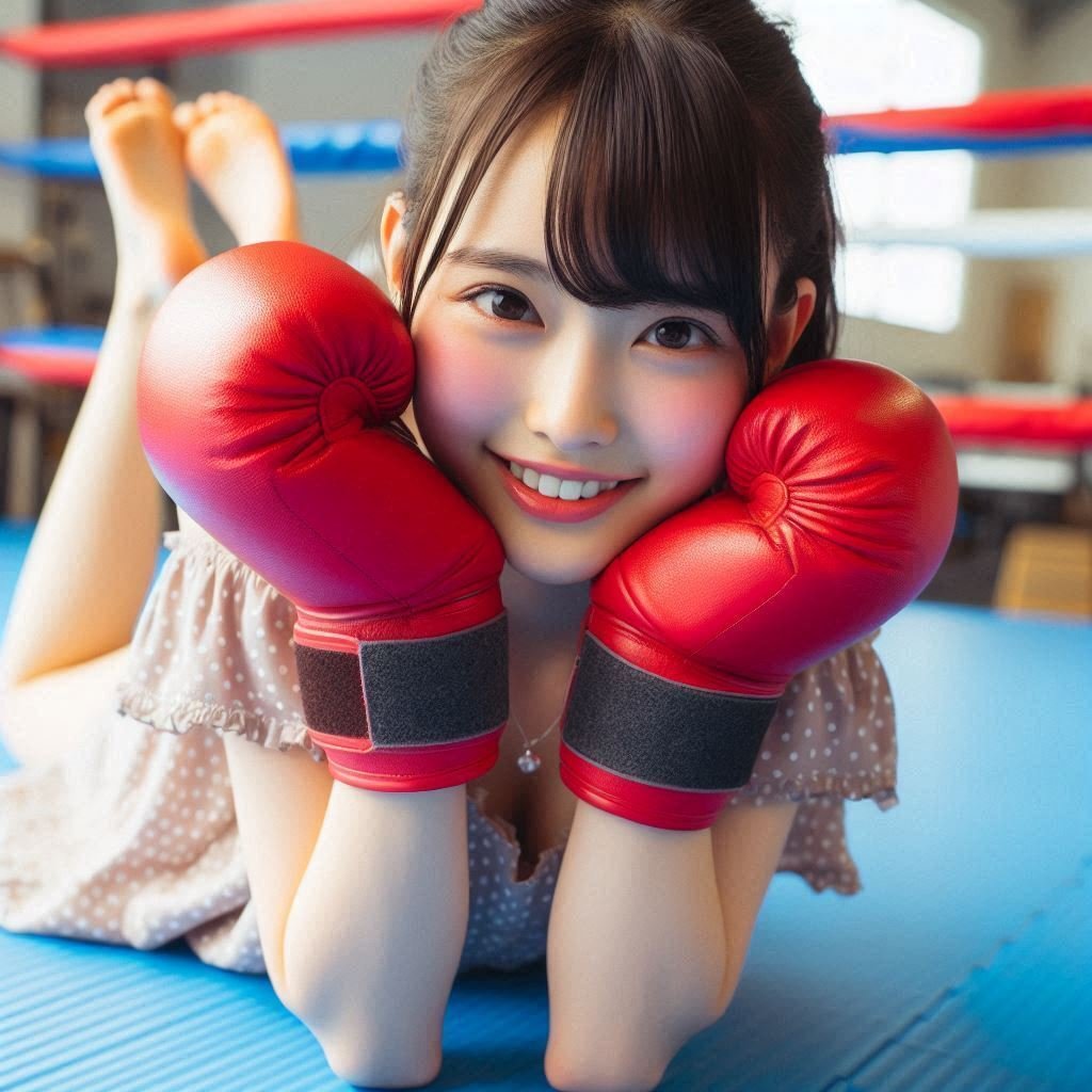 Lie floor (寝そべり女子ボクサー)｜Q-MiMi