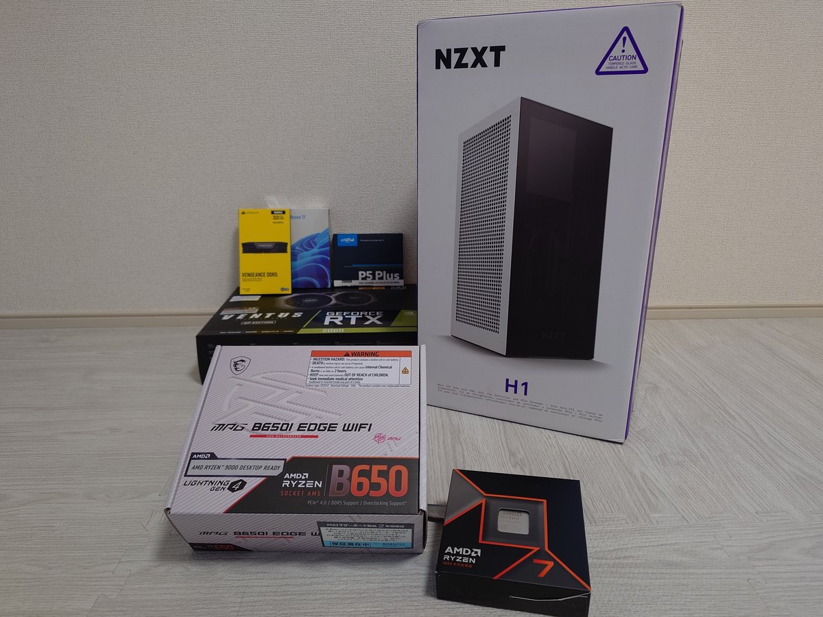 【自作PC】NZXT H1 version2｜GACKT(FF外)