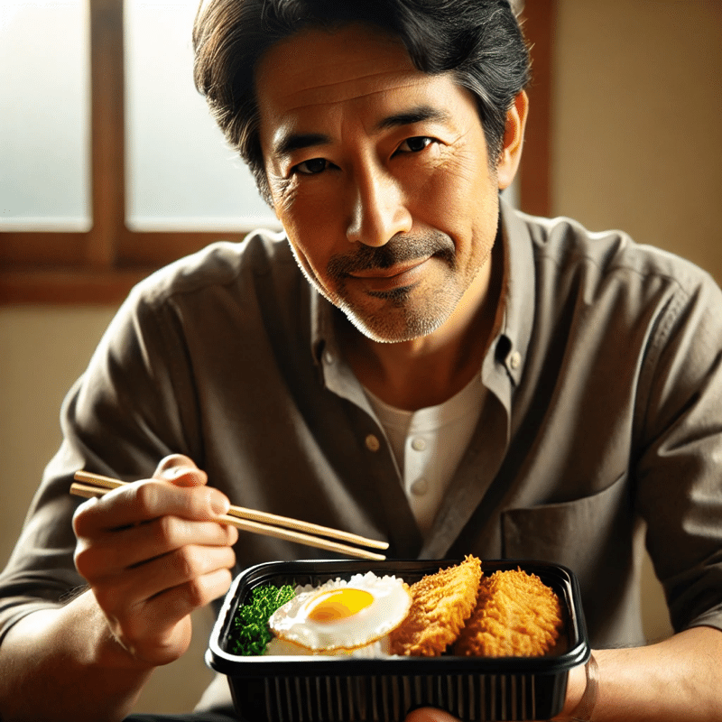 寒いな。お昼にカツ丼｜mr_freedom