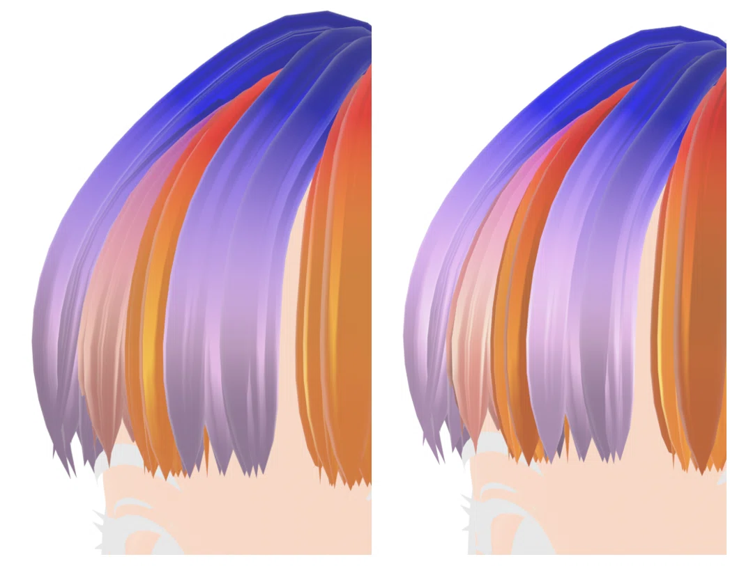 Stylized Hair PROのマテリアルとダイナミクス｜YOKO
