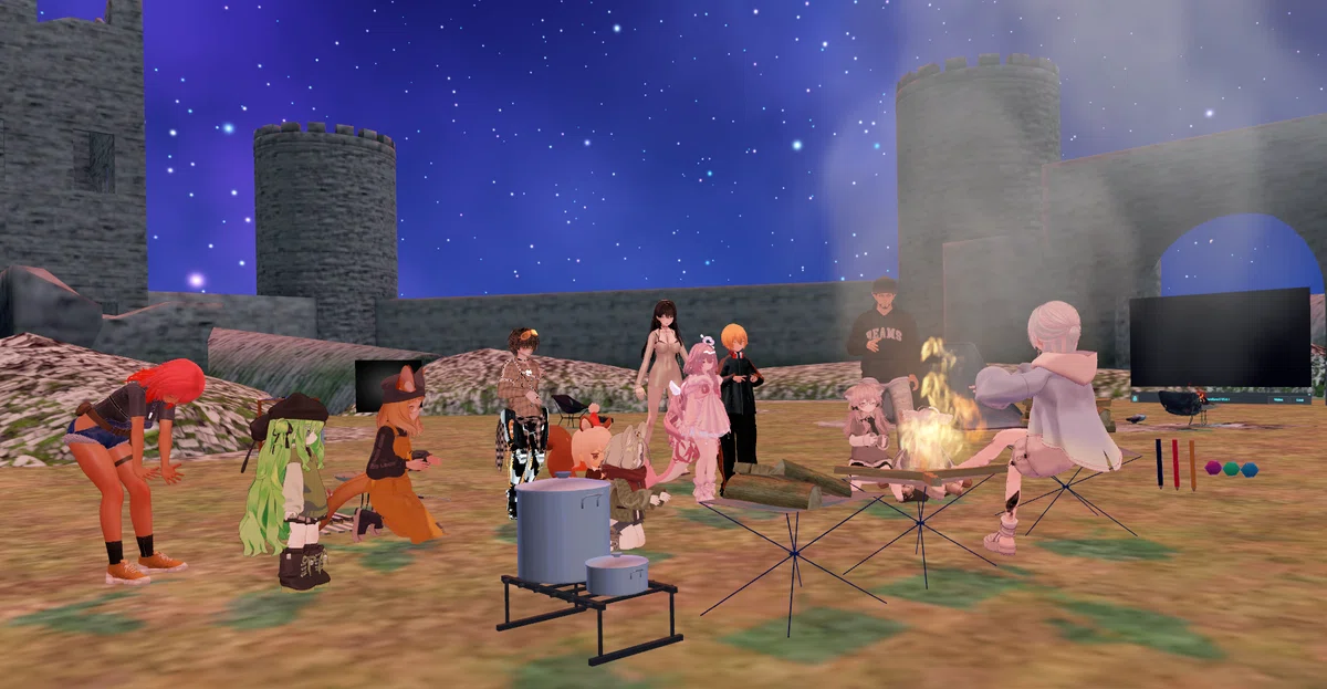 3月の『Virtual Camp Night』@VRChat｜ミィたん