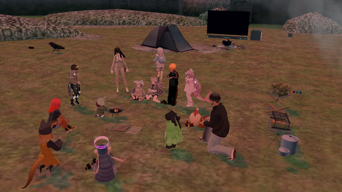 3月の『Virtual Camp Night』@VRChat｜ミィたん