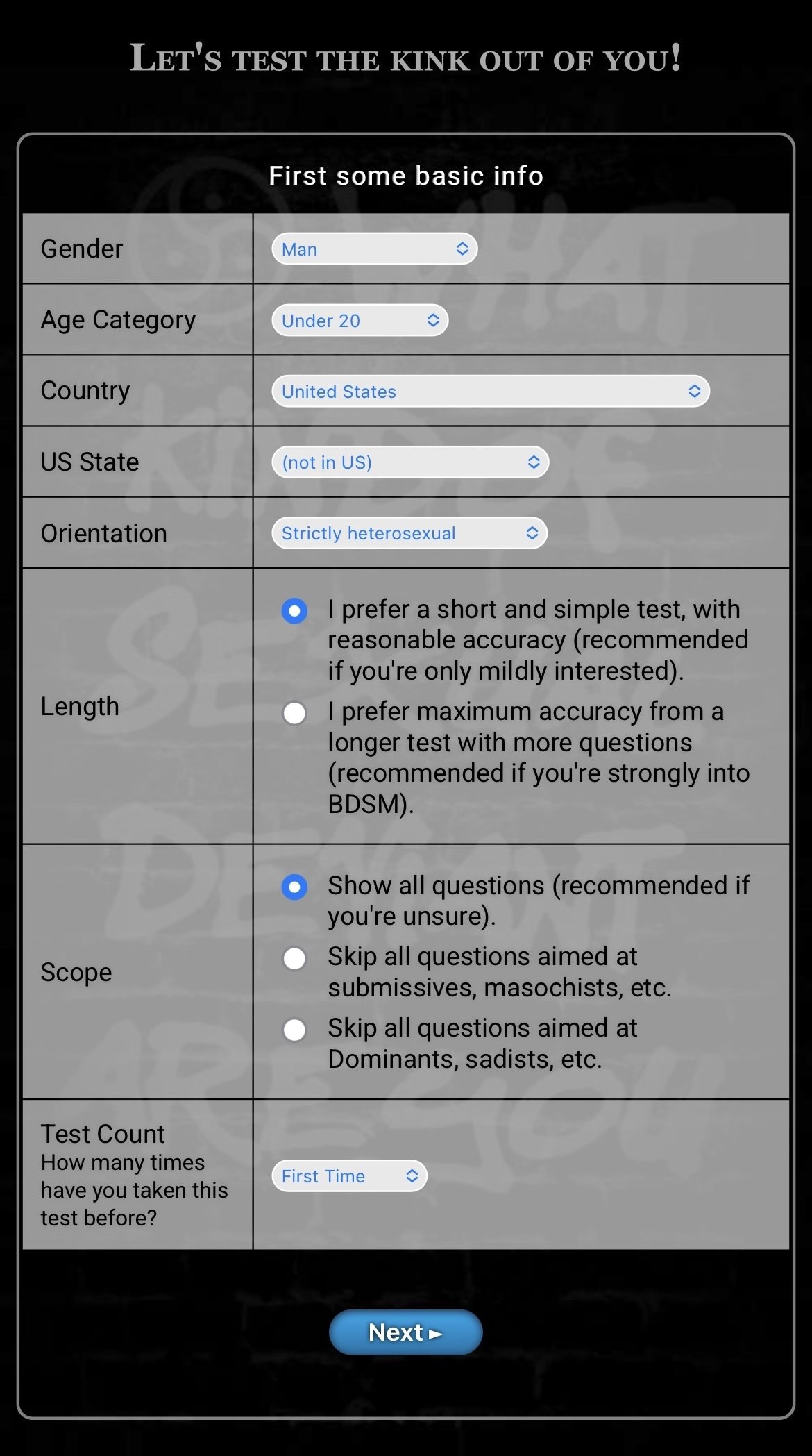 BDSM診断(BDSMTest)設問＆結果の和訳！受け方など解説｜SMガイド｜安心・安全に楽しむためのまとめ