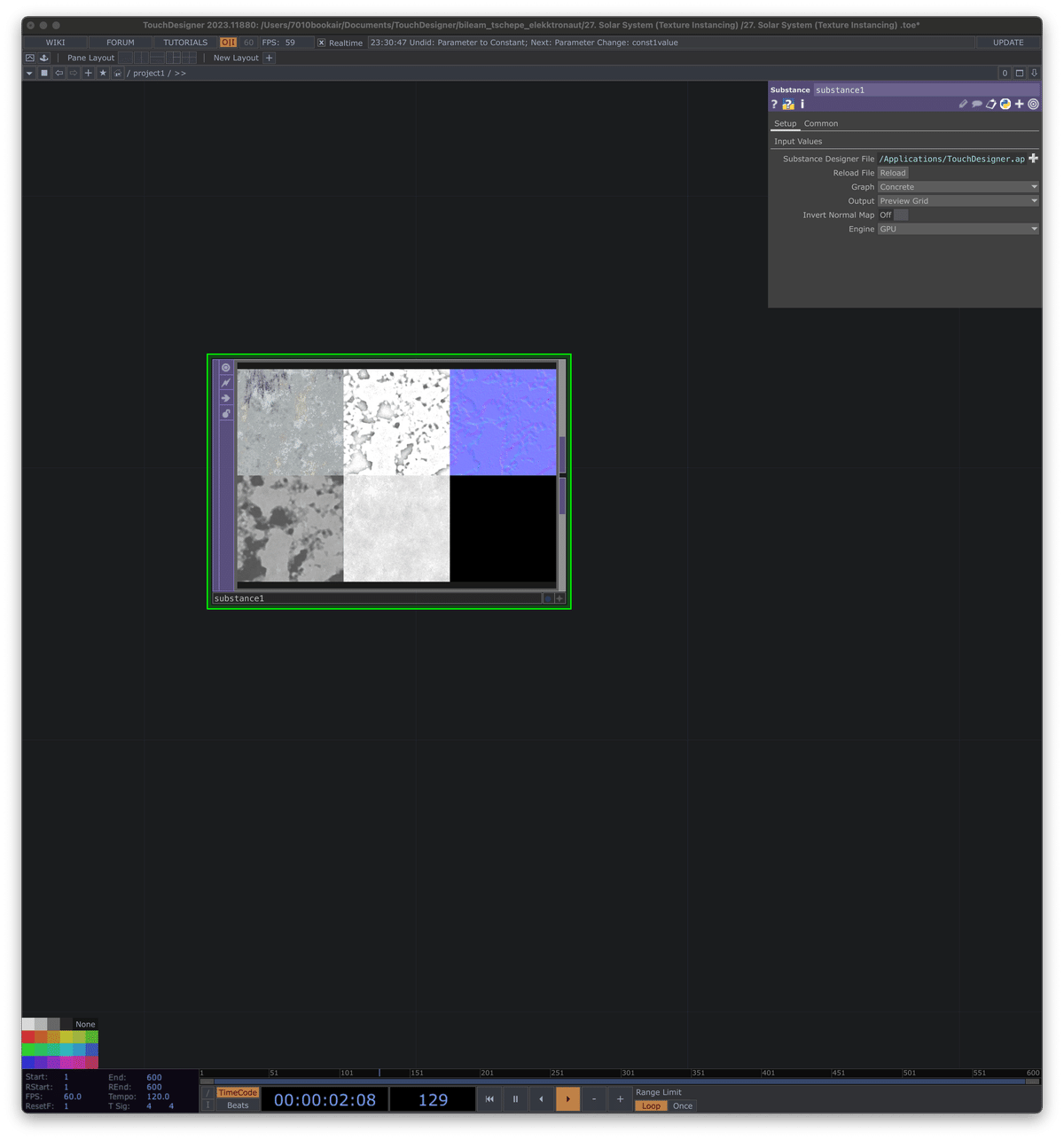 [TouchDesigner] Solar System (Texture Instancing)｜7010