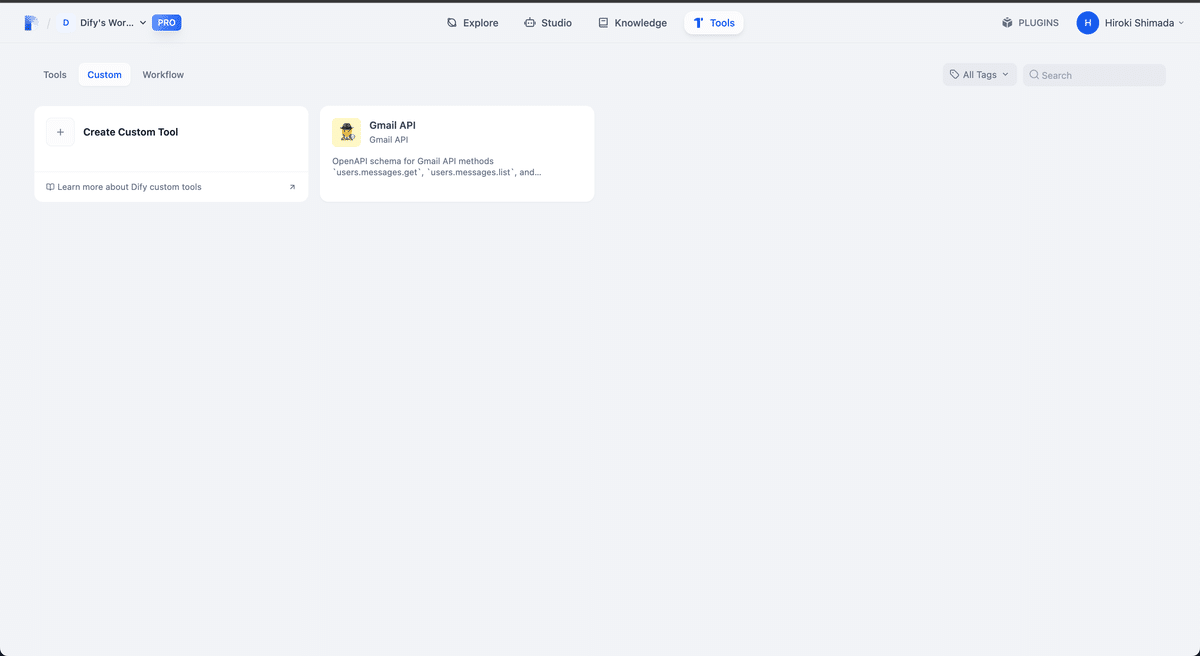 DifyでBrowser Useを使えるカスタムツールを作る｜Hiroki Shimada | Polyscape Inc.