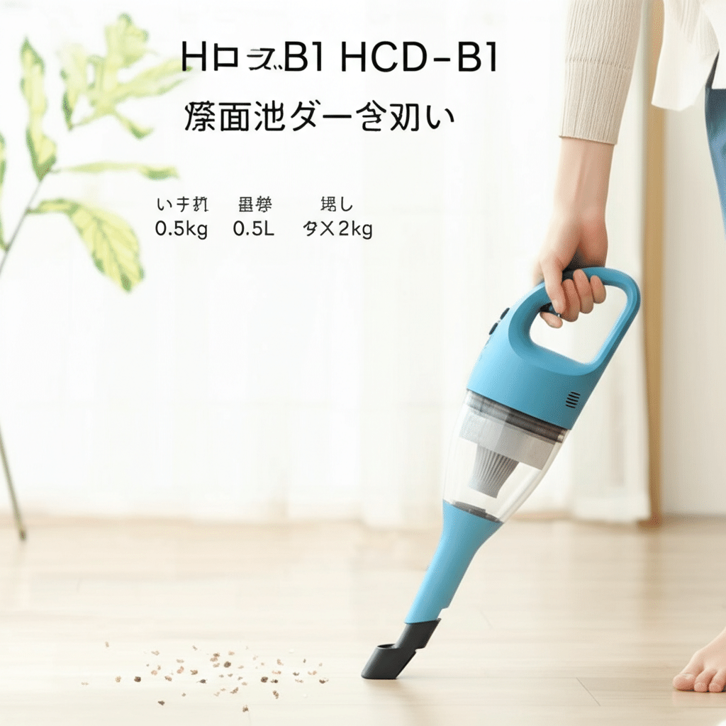 アイリスオーヤマHCD-B1徹底レビュー：軽量＆パワフル、コードレスで家中どこでも快適お掃除！｜未来の編集部