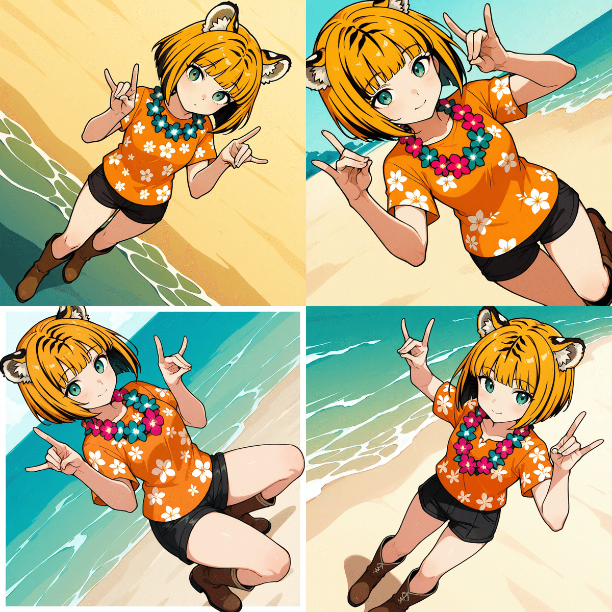 LoraのWeight検証（キャラ、カラー、描写、ポーズ）｜MON RYO