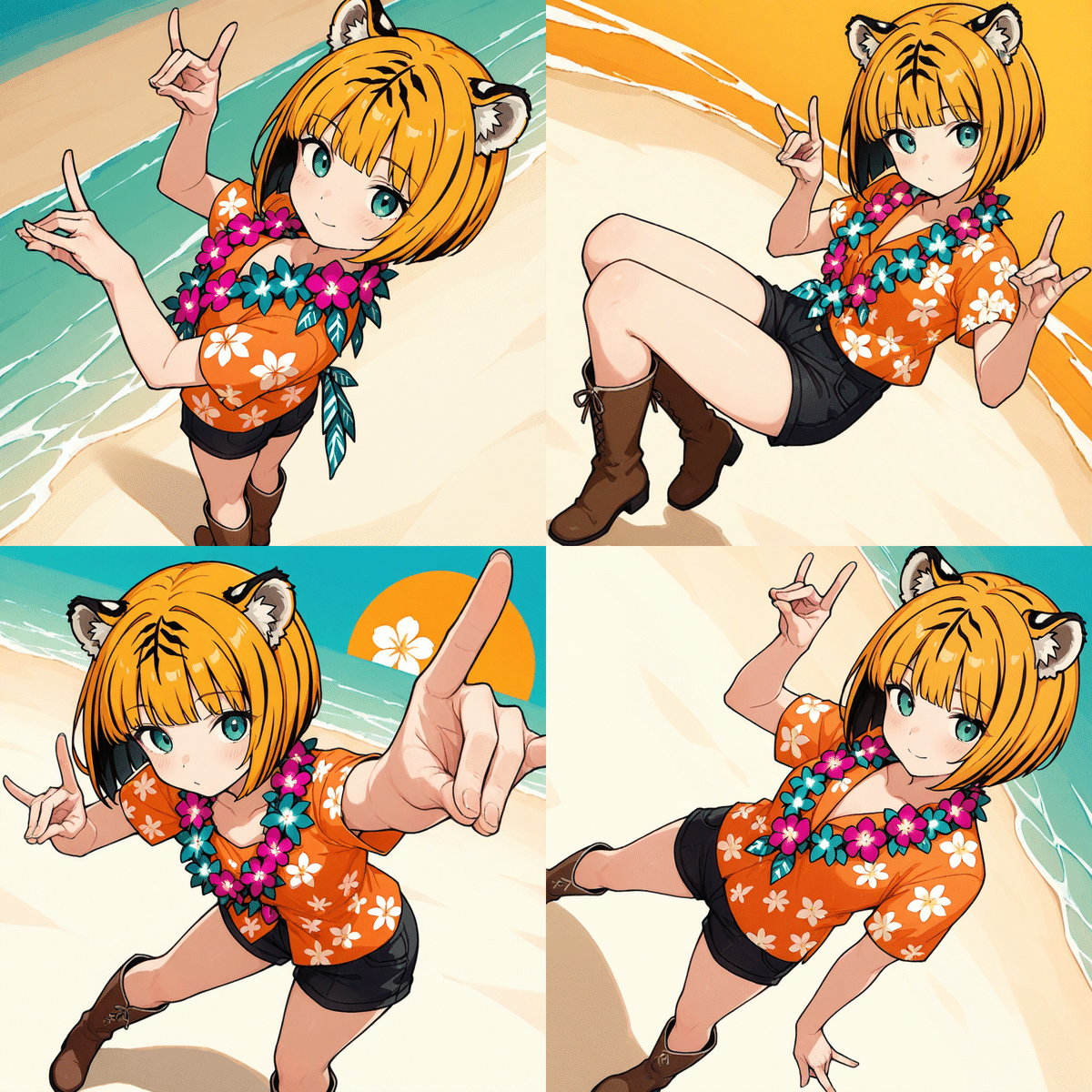 LoraのWeight検証（キャラ、カラー、描写、ポーズ）｜MON RYO