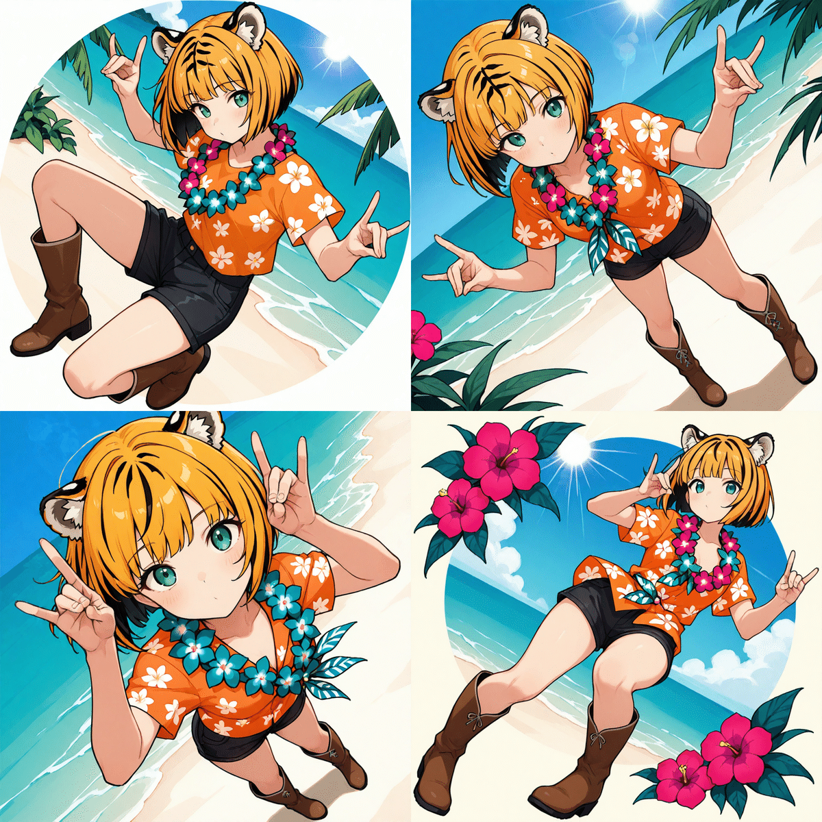 LoraのWeight検証（キャラ、カラー、描写、ポーズ）｜MON RYO