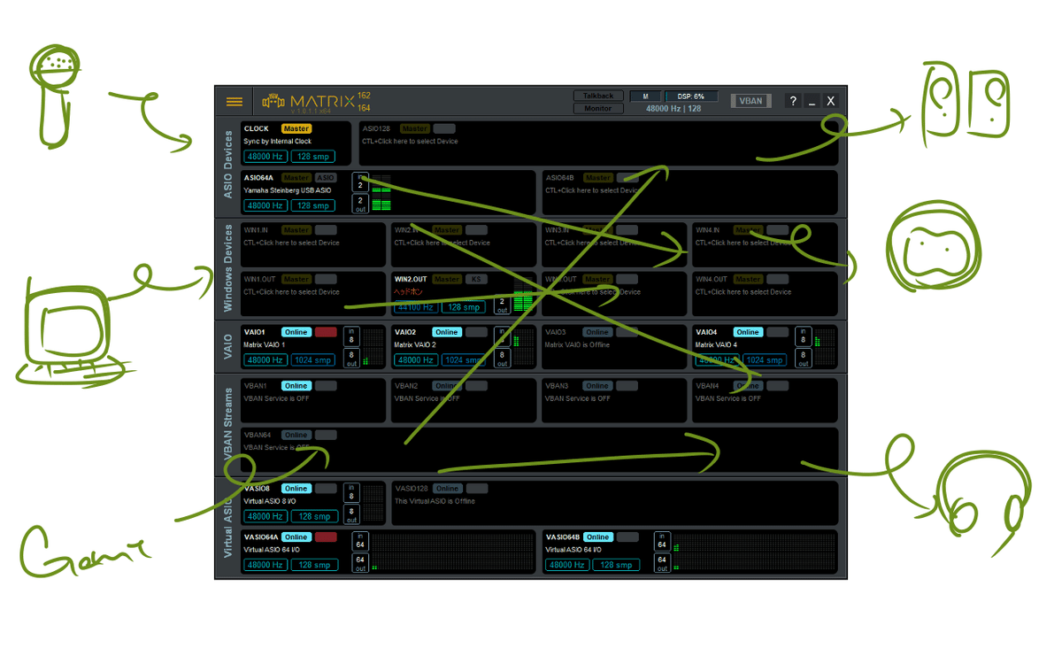 VB-Audio Matrix の紹介/簡単な使い方 ―良い仮想オーディオルーターかも―｜toy