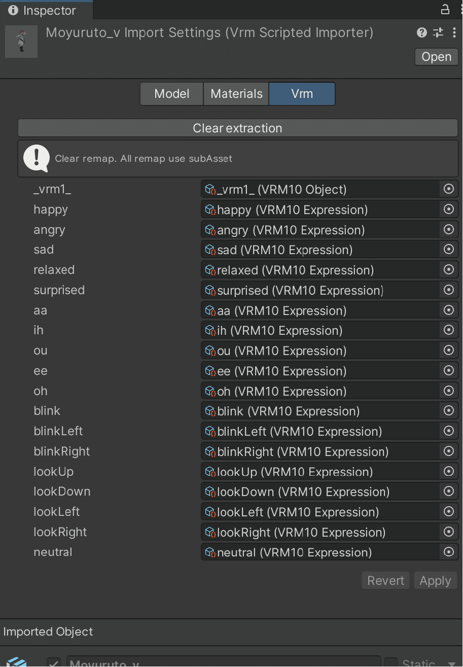 VRChatからClusterのVRM1.0対応について（第4回 VRMの基本項目とExpression）｜たもん(tamon)