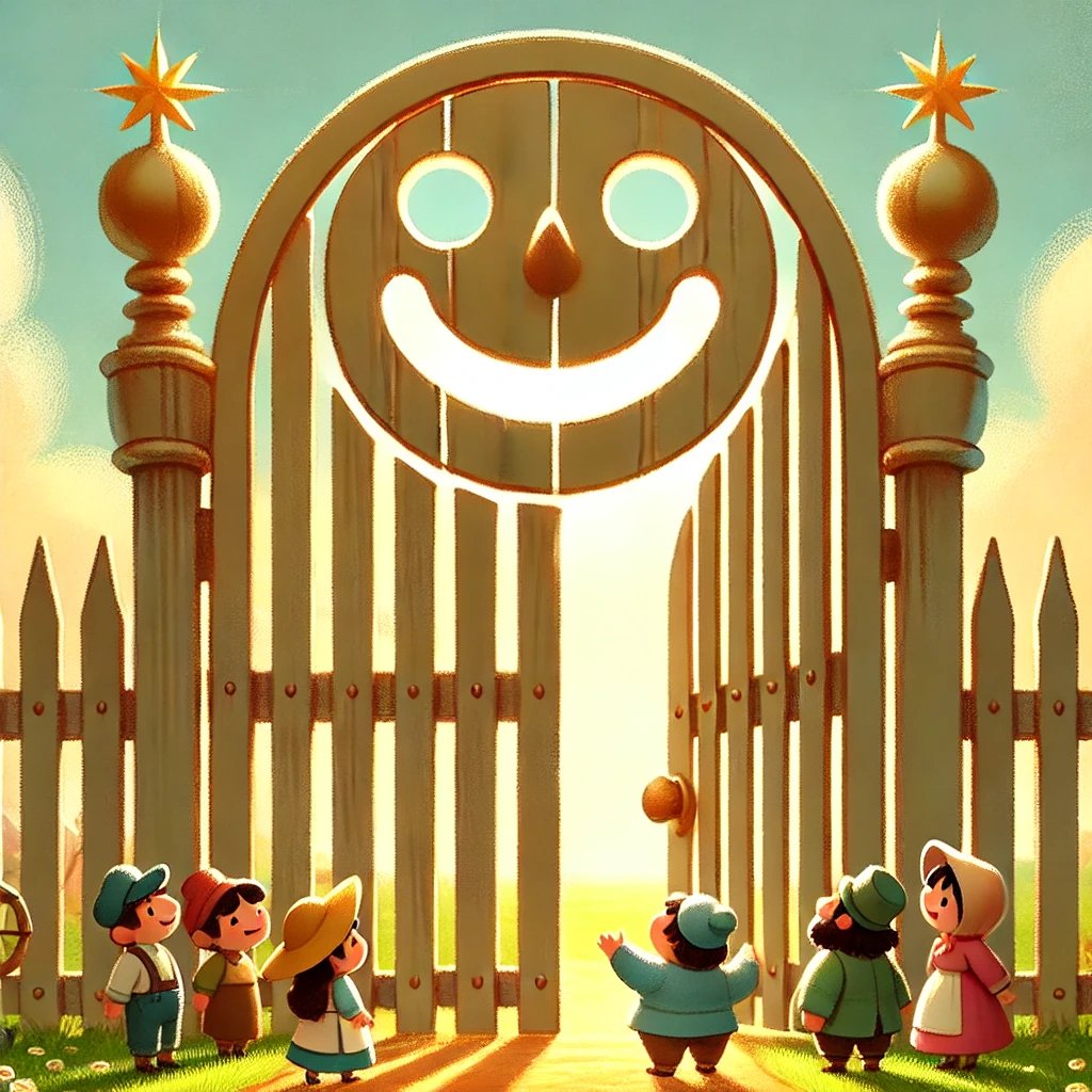 おとぎ話イラストつぶやき51『笑う門』｜Masamichi Takuya