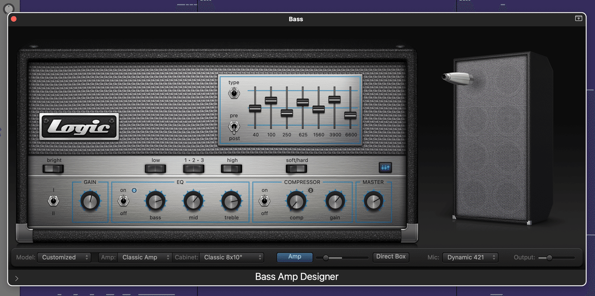 【DAW標準×神プラグイン】Logic Pro 11 Bass Amp Designerで最強ロックベースサウンドを作る｜Yuuki-T