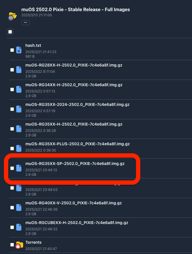 『ANBERNIC RG35XXSP』にCFWの『muOS』導入してみた｜すけ - 猿ト踊ル