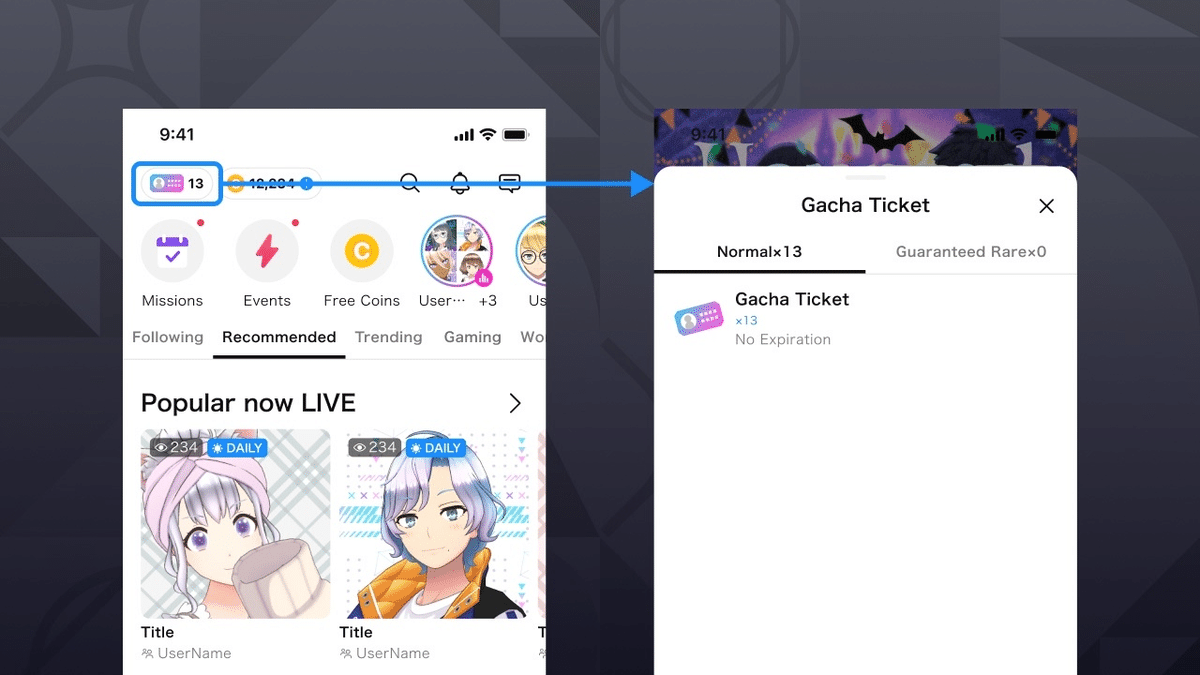 Notice About Changes in the Gacha Ticket Specifications｜REALITY Official