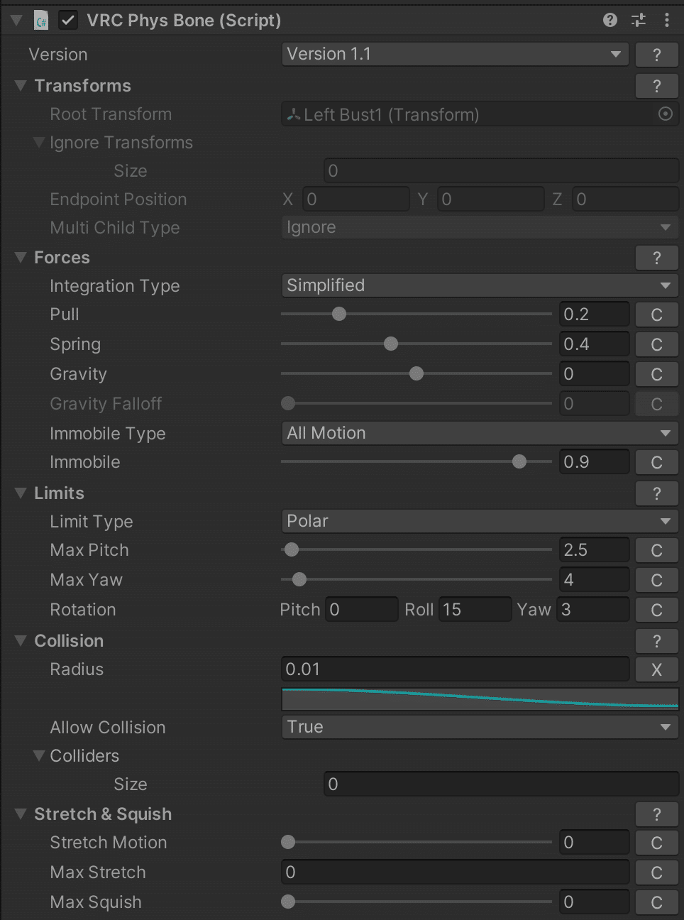【VRChat】 胸がつるぺたでも PhysBoneを設定する。（ヘルベチカ）｜GesonAnko