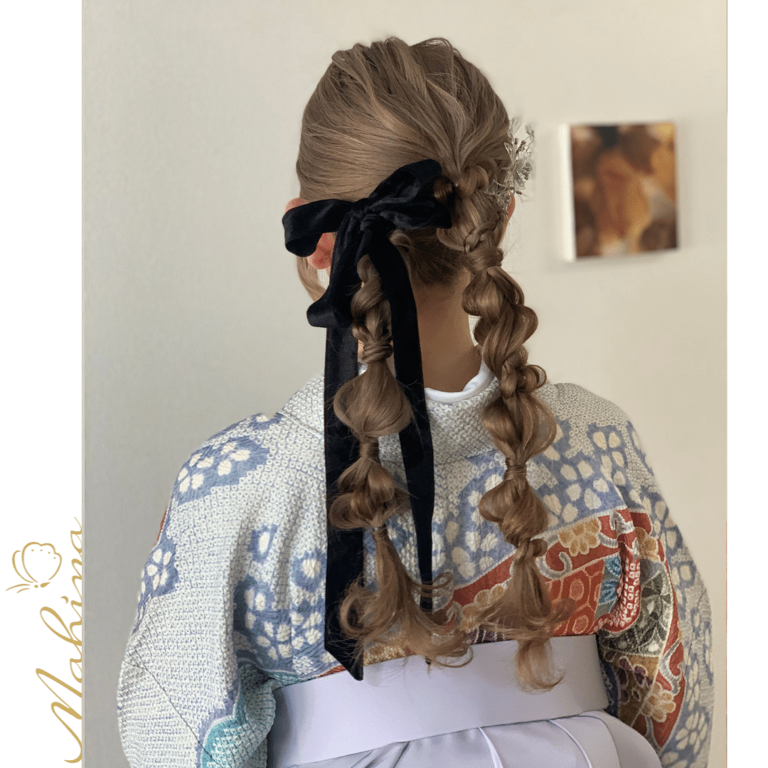 #494 ヘアアレンジ「ツイン編みおろし編」｜Stylist_Akane