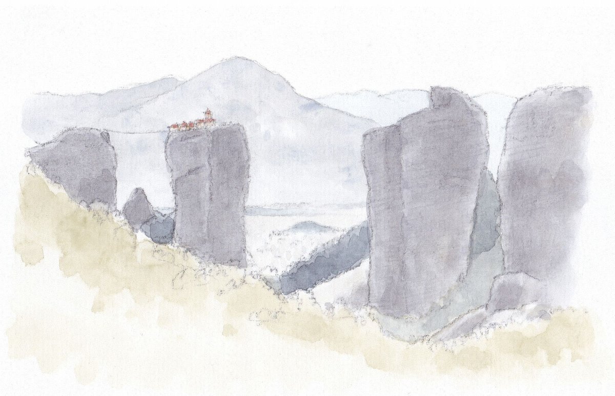 「古い旅の絵」#40 ギリシャ （Greece）｜isoBe seisaku