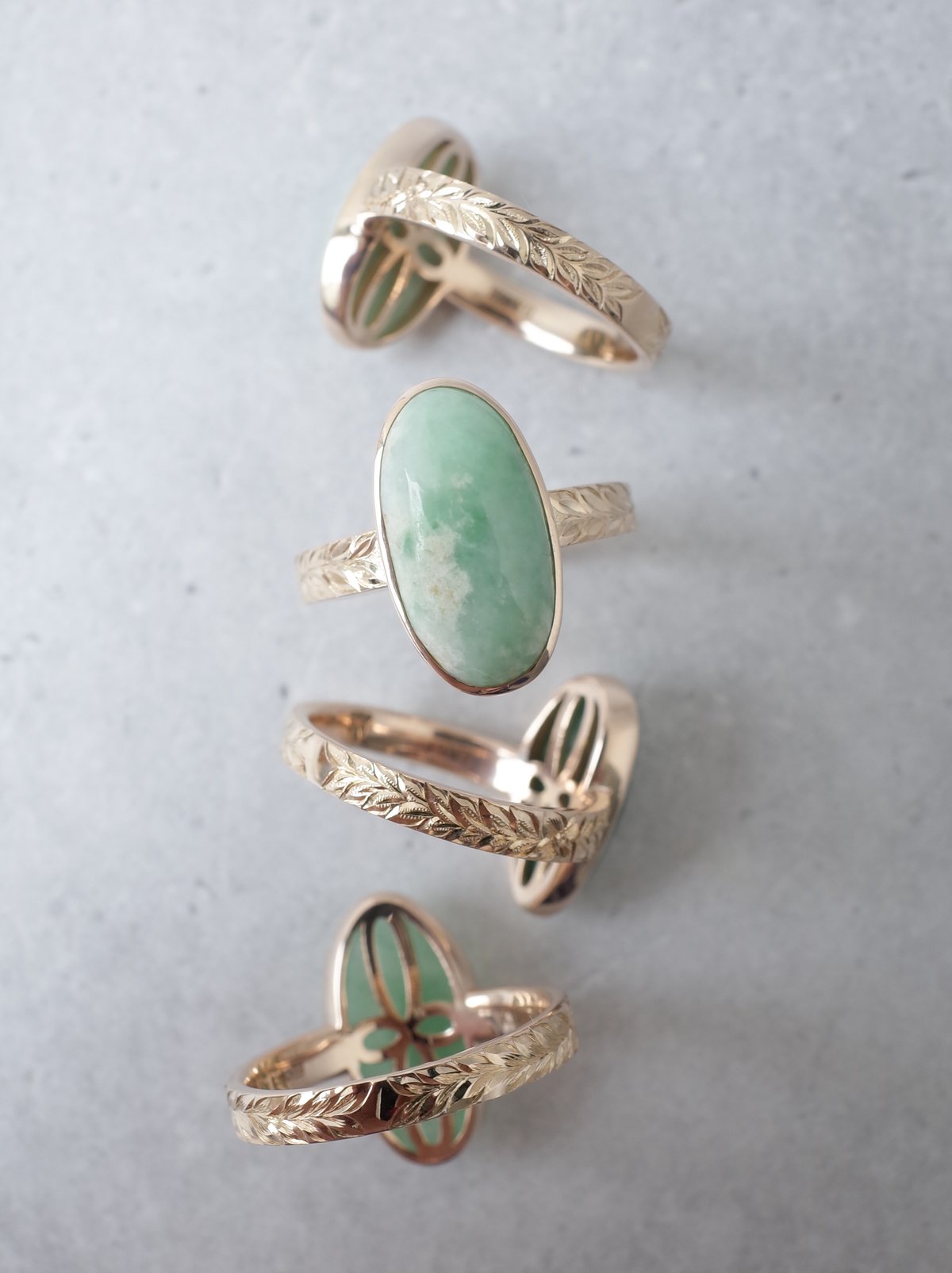 翡翠×ハワイアンジュエリー｜MOEMI SUGIMURA