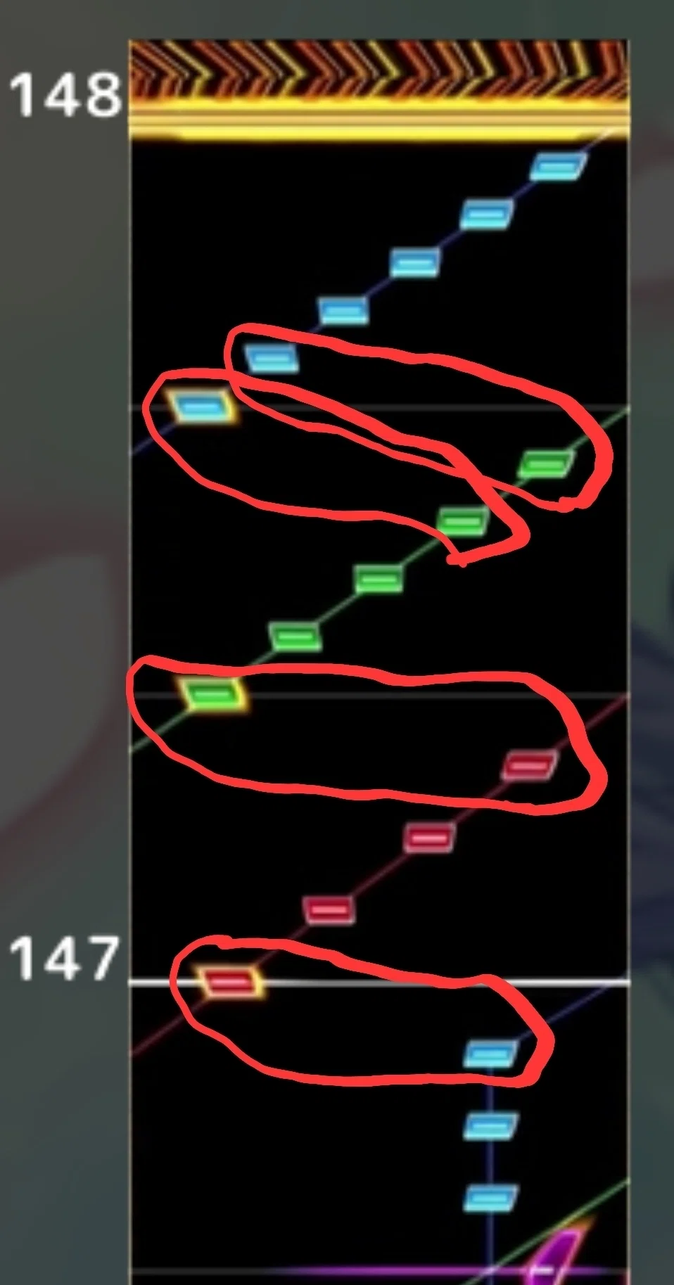 【オンゲキ】Recollect LinesをABしたので意識とか運指とか公開｜おうび