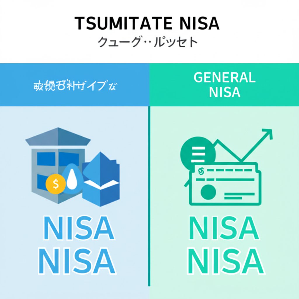 【徹底比較】つみたてNISA vs 一般NISA｜あなたの年収と目的別に最適な選び方を解説｜マネー博士