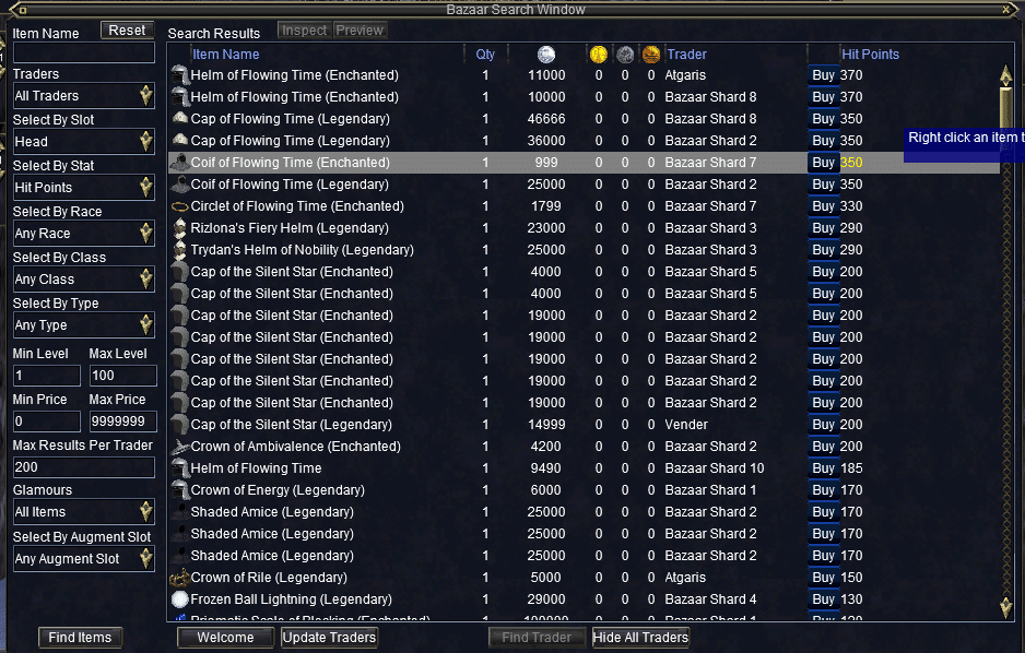Everquest THJ: バザーを使う｜Marimo
