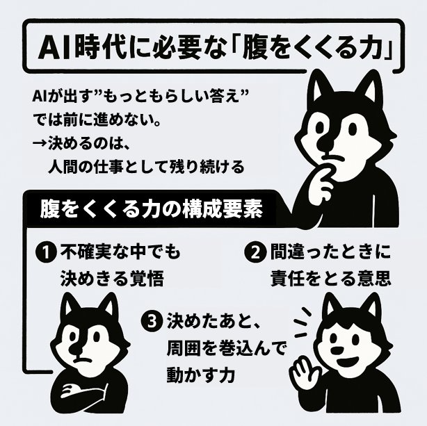 AI時代に一番必要なのは“腹をくくる力”だと思う。｜ruminator