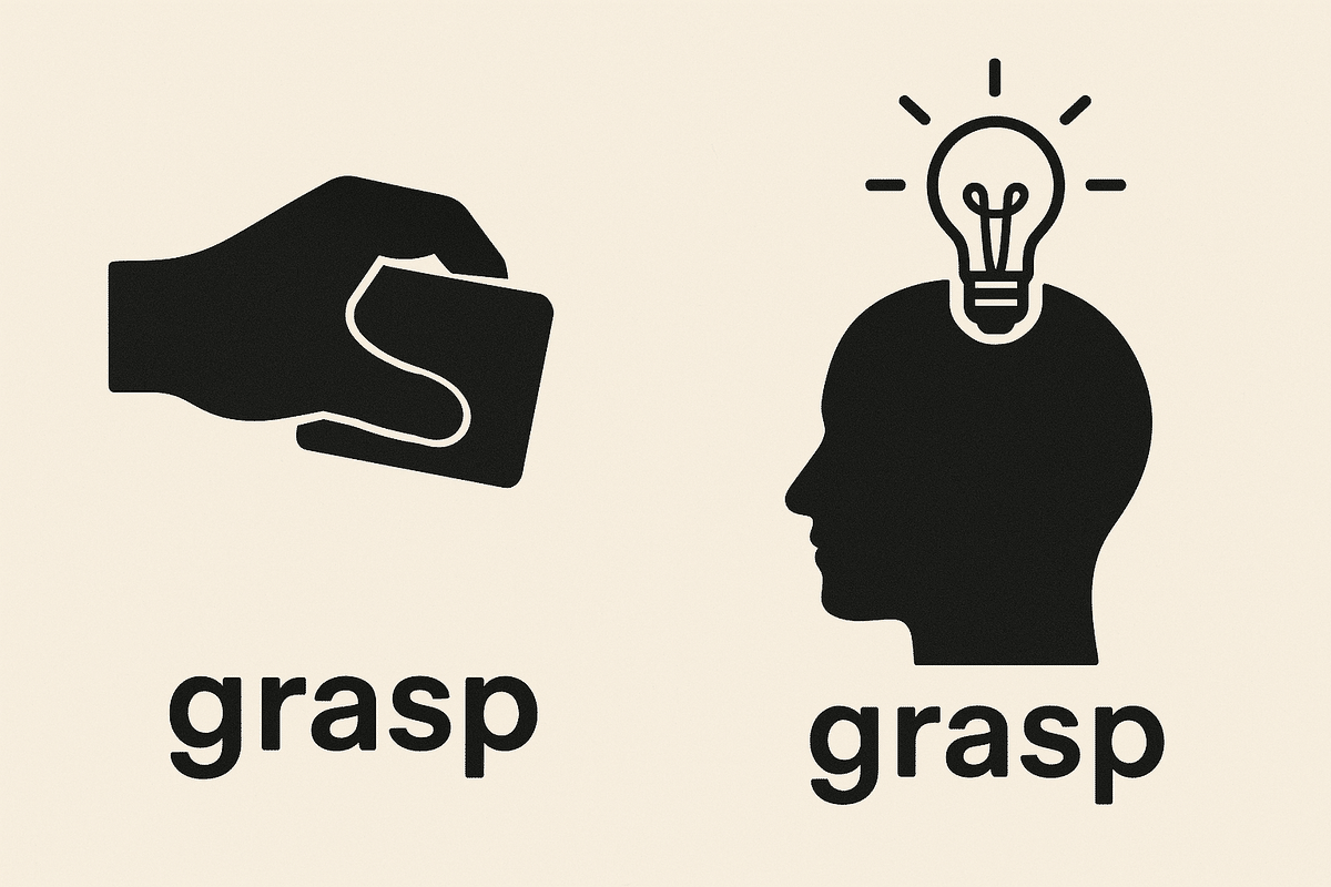 grasp – 「つかむ」って、手でだけじゃない｜英単語沼