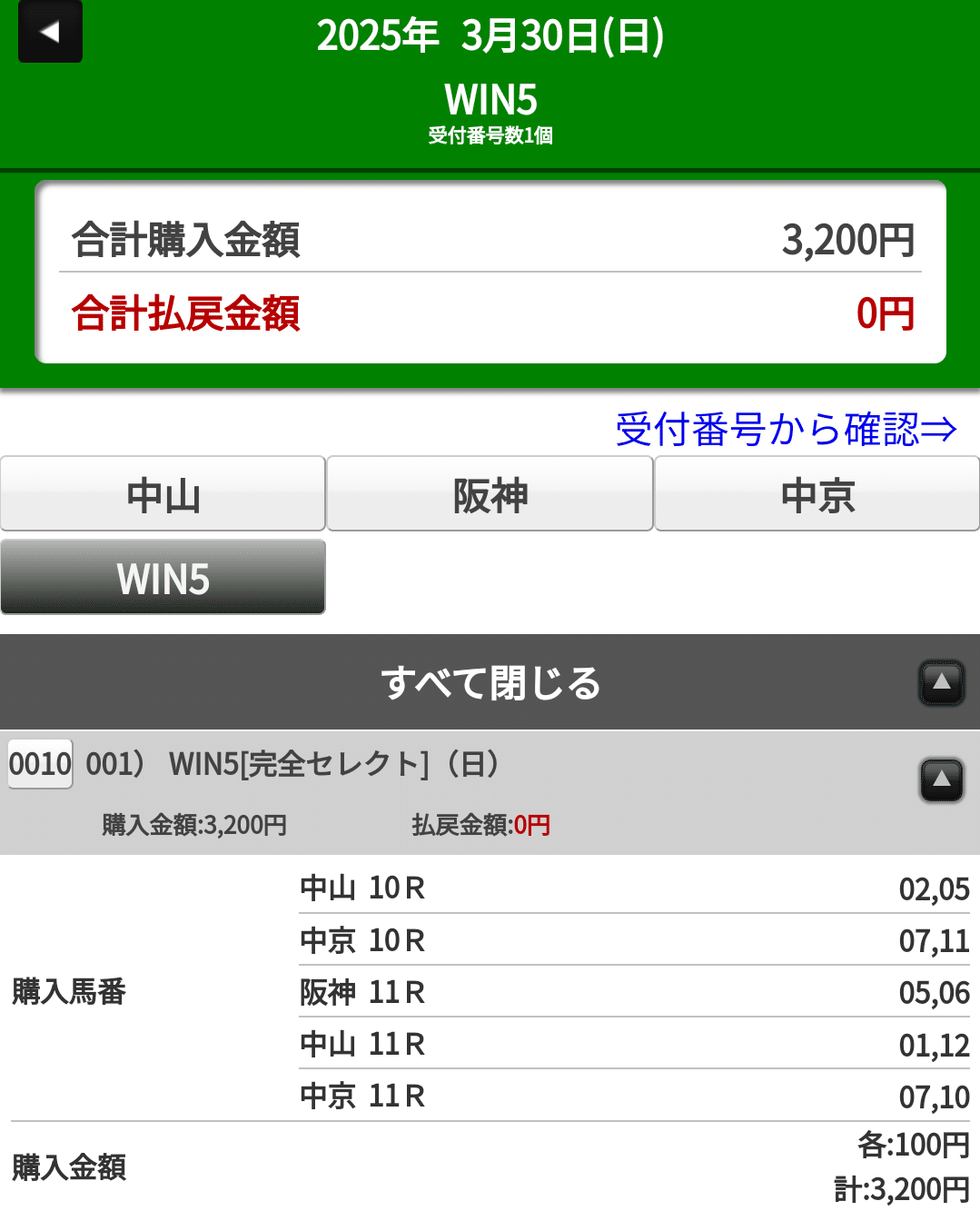 Win5振り返り(3/30)｜roadtowin