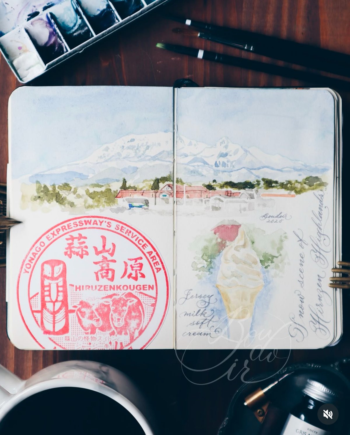 End of Winter trip. 1/2 蒜山（ひるぜん）高原SAにて。｜Boudoir ブドワール 秘密の小部屋