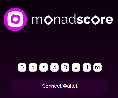 MonadScore | 社会人には辛めな半放置エアドロ｜やる気なし男