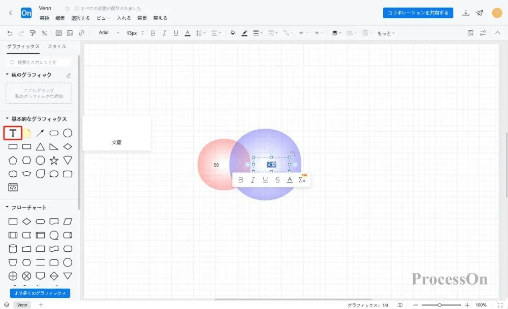 ウィーン図の描画技術は大公開され、ProcessOn 5分でウィーン図を描くことができる｜ProcessOn