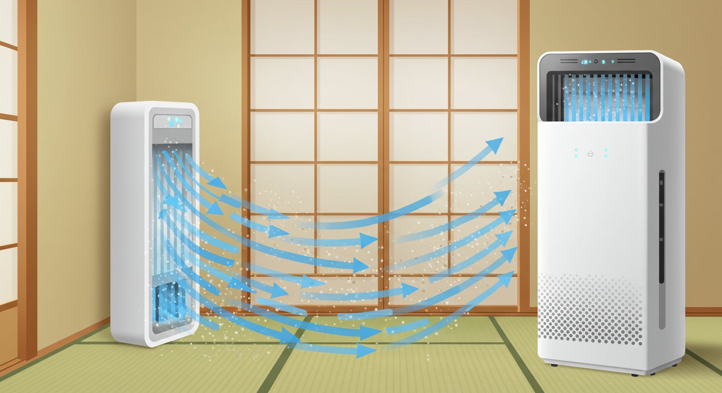 初めての空気清浄機｜置き場所で効果が3倍変わる秘密｜家電の教科書（失敗しない家電ガイド）